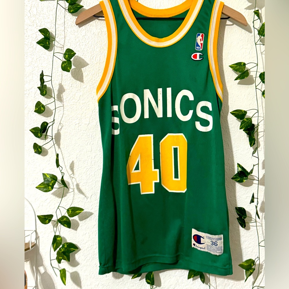 Rare Seattle Sonics Jersey - #40 Sean Kemp - Gem